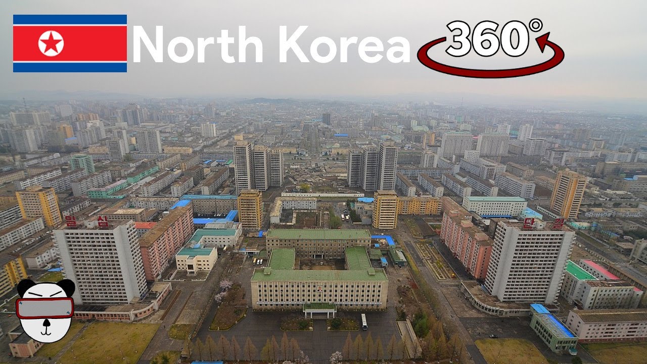 🇰🇵360° Inside North Korea: Pyongyang Panorama From Above | Pyongyang ...
