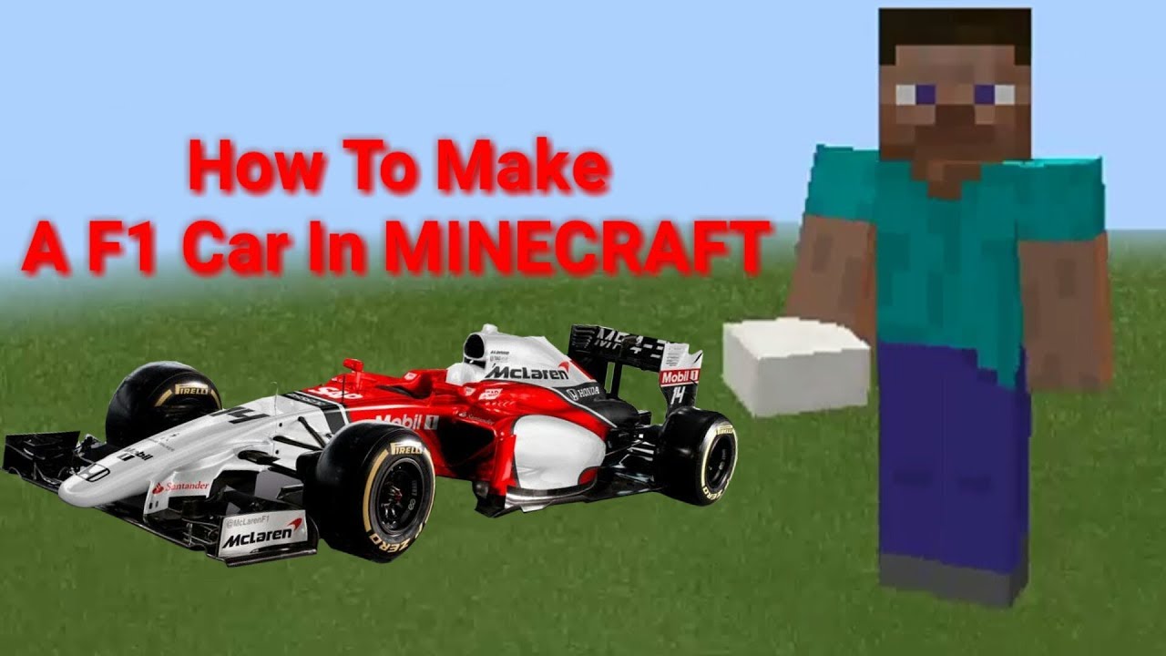 How to build a Formula 1 car in MINECRAFT!! - YouTube