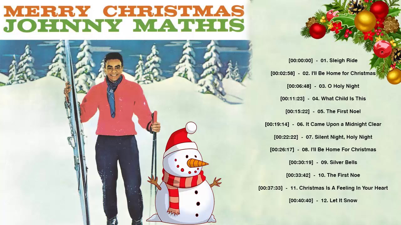 Johnny Mathis Christmas Songs Full Album 🎄 Johnny Mathis Christmas ...
