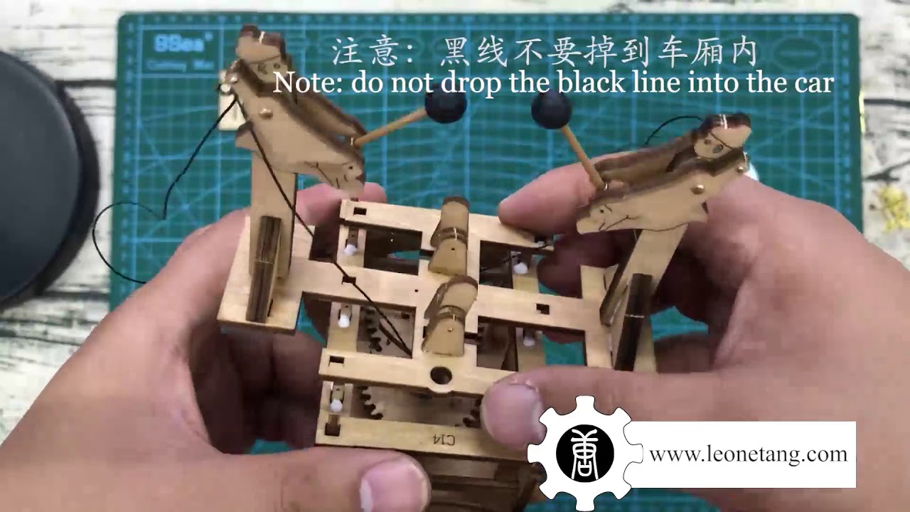 Chinese Ancient Li Drum Hodometer Model Assembling Teaching 6th - YouTube