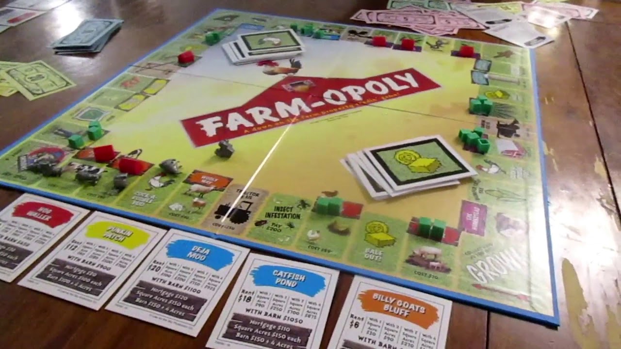 Game Night - Farm-Opoly Board Game - YouTube