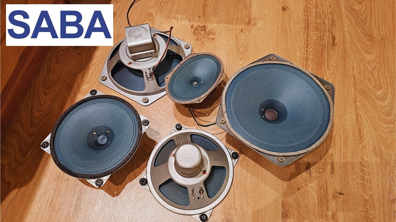 Vintage 60s SABA Green Cone Speakers - TEST - YouTube