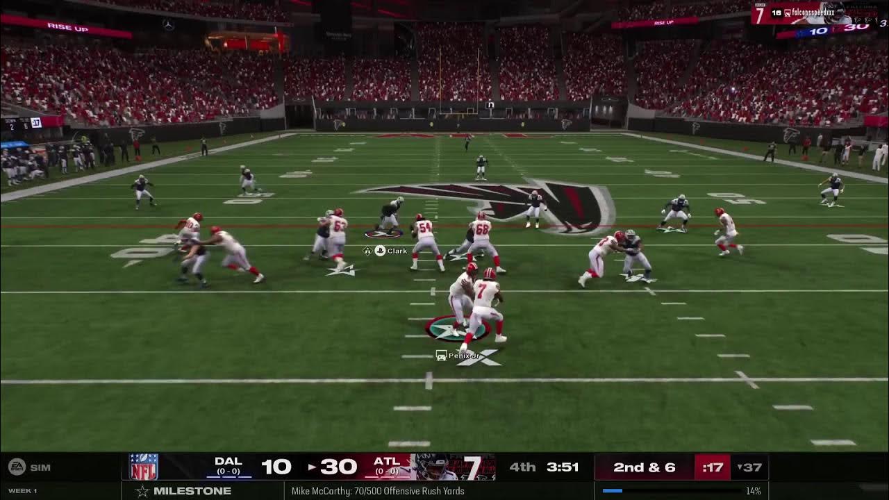 Madden 25 Cowboys vs Falcons - YouTube