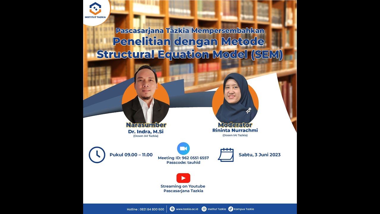 Penelitian dengan Metode Structural Equation Model (SEM) - YouTube
