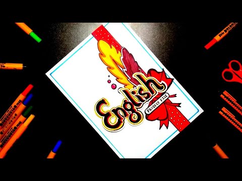 English Project File Front Page Design | English Project Cover Page ...