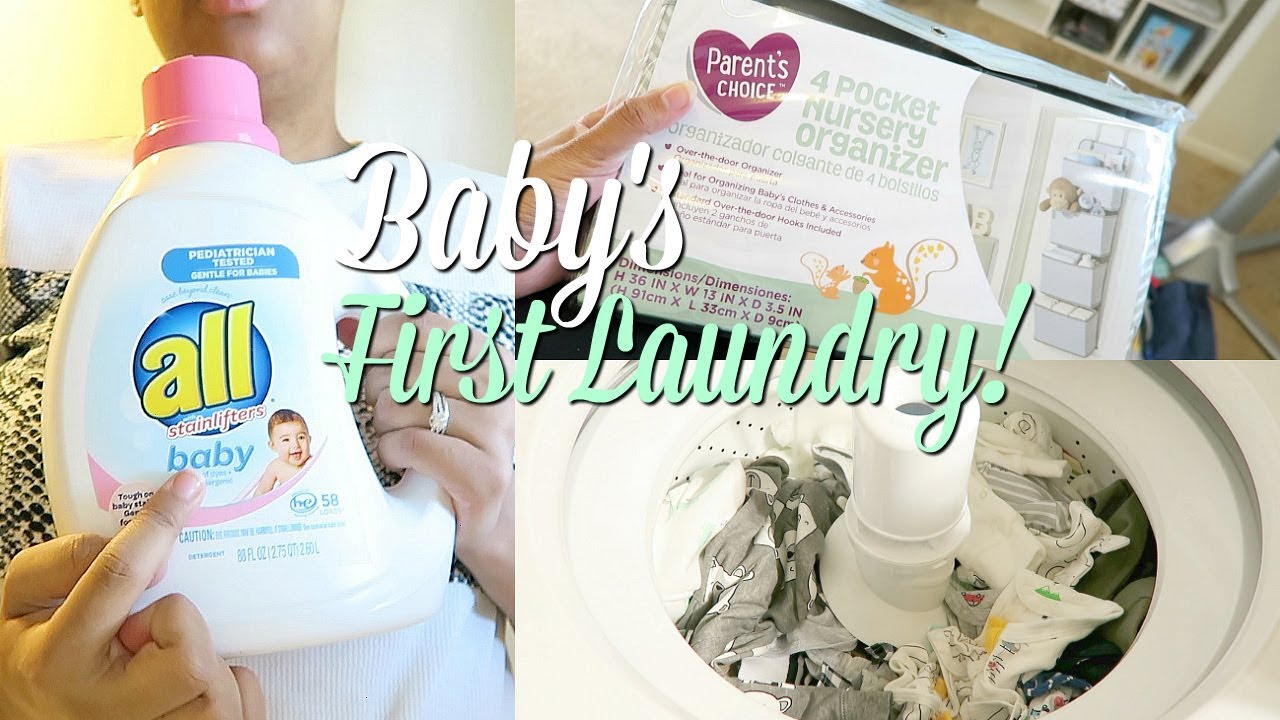 PREPARING FOR BABY | DOING BABY'S LAUNDRY FOR THE FIRST TIME + MORE ...