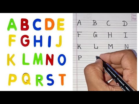 how to write abcd in 4 line book | abcd likhna sikhe hindi mein - YouTube
