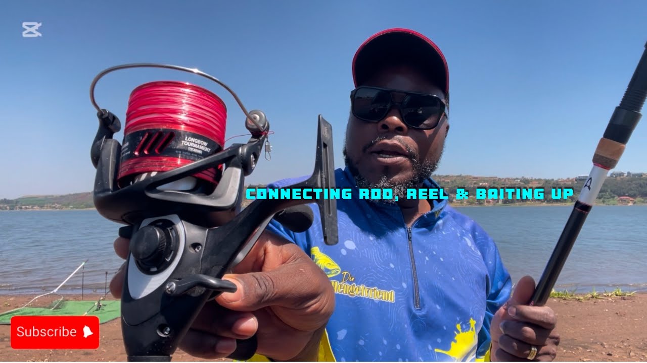 Connecting a Rod, Reel & Baiting Up Tutorial - YouTube