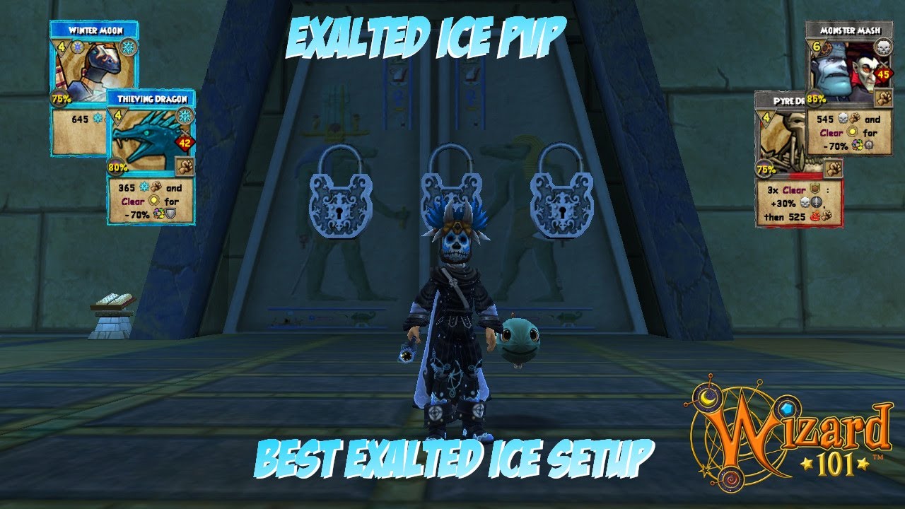 Wizard101- Best Exalted Ice Setup & Match. - YouTube