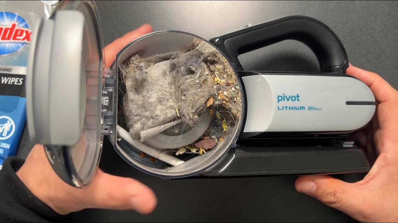 How to Empty Dustbuster Pivot, Clean the Filter AND Make It Look NEW ...