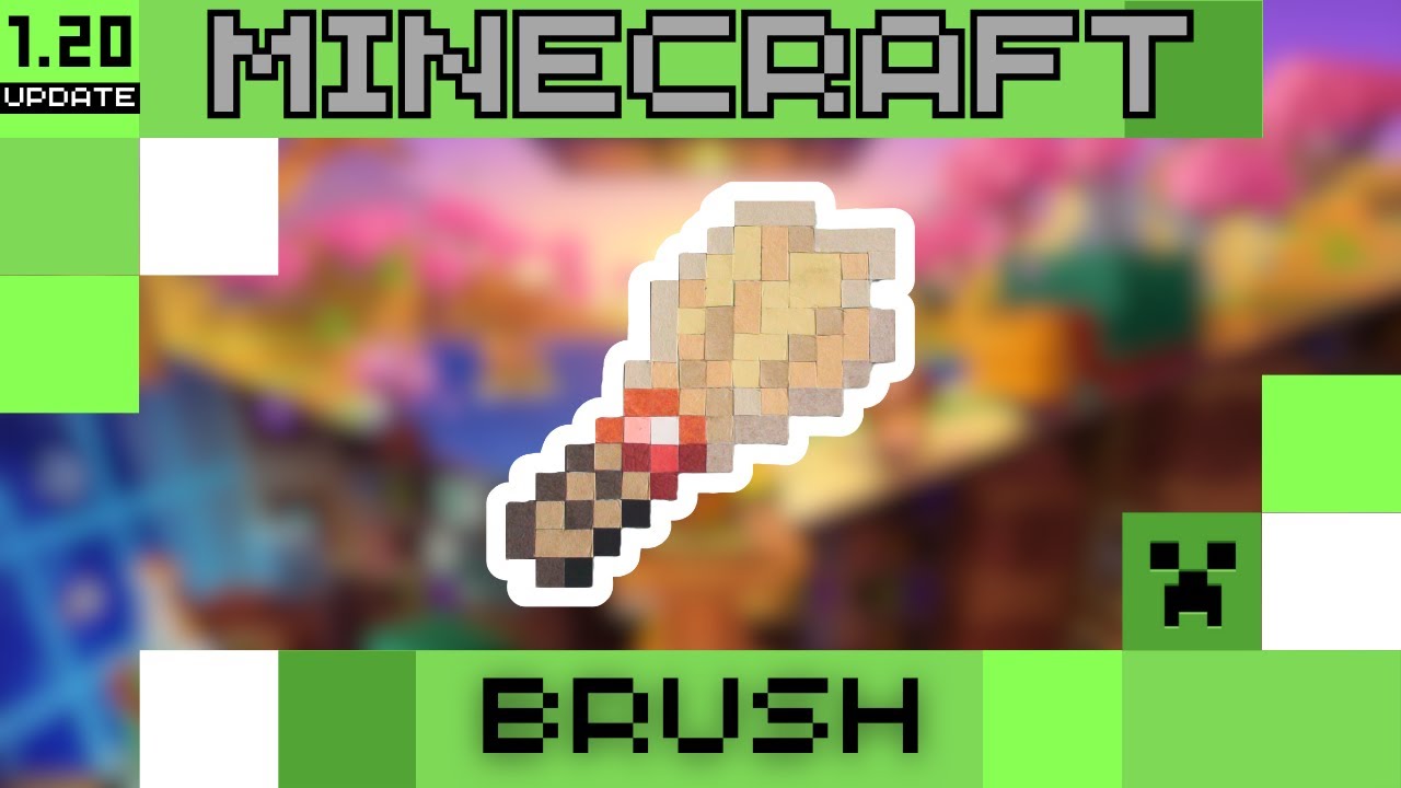 MINECRAFT 1.20Update「Brush」Paper Crafts - YouTube