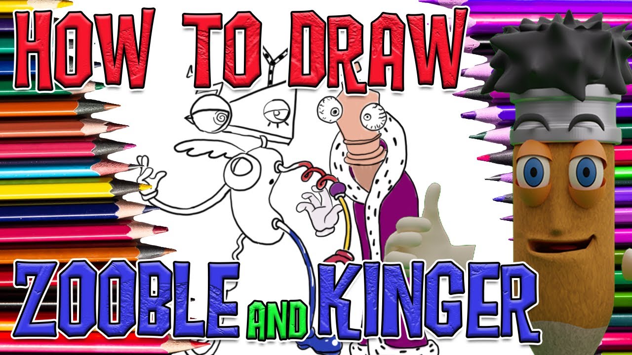 How to Draw Zooble and Kinger. Easy Step by Step Drawing - YouTube