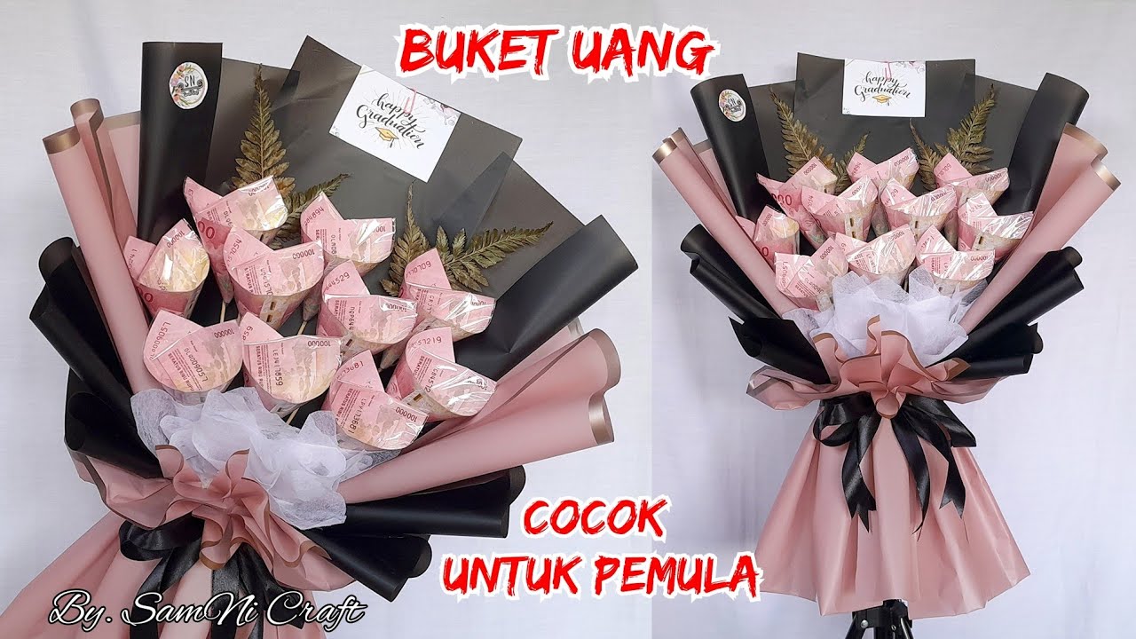 Tutorial Buket Uang 10 Lembar untuk Pemula | Buket Uang Bentuk Cone ...