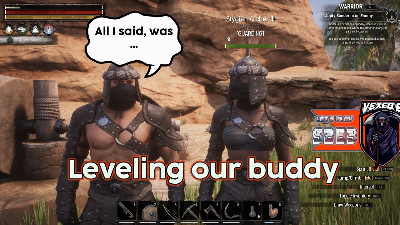 Conan Exiles Gameplay | S2E3 | Trying out our new friend... - YouTube