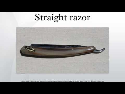 Straight razor - YouTube