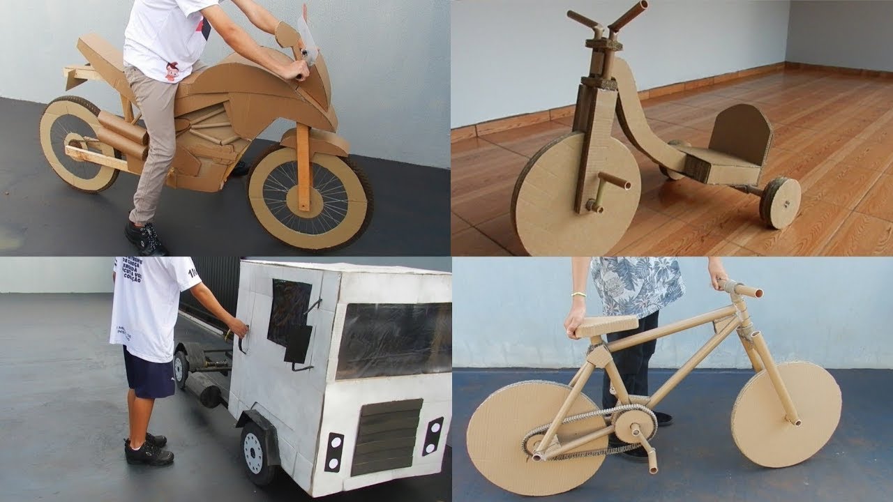 DIY TRICK - 4 AMAZING CARDBOARD THINGS YOU CAN DO AT HOME - YouTube