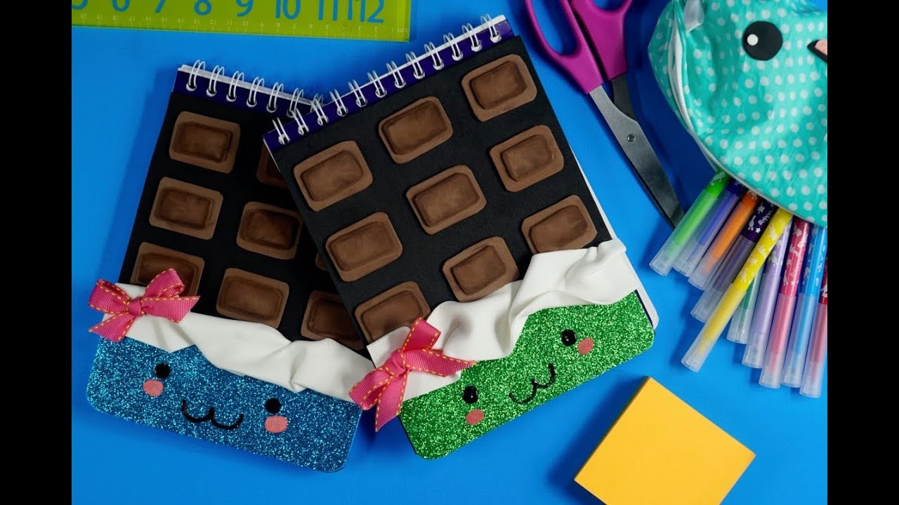 Craftologia | Cómo DECORAR un cuaderno | Cuaderno DIY - YouTube