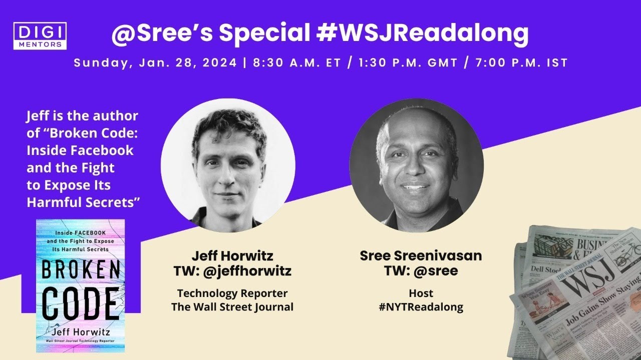 WSJReadalong | Jeff Horwitz (WSJ Technology Reporter) - YouTube