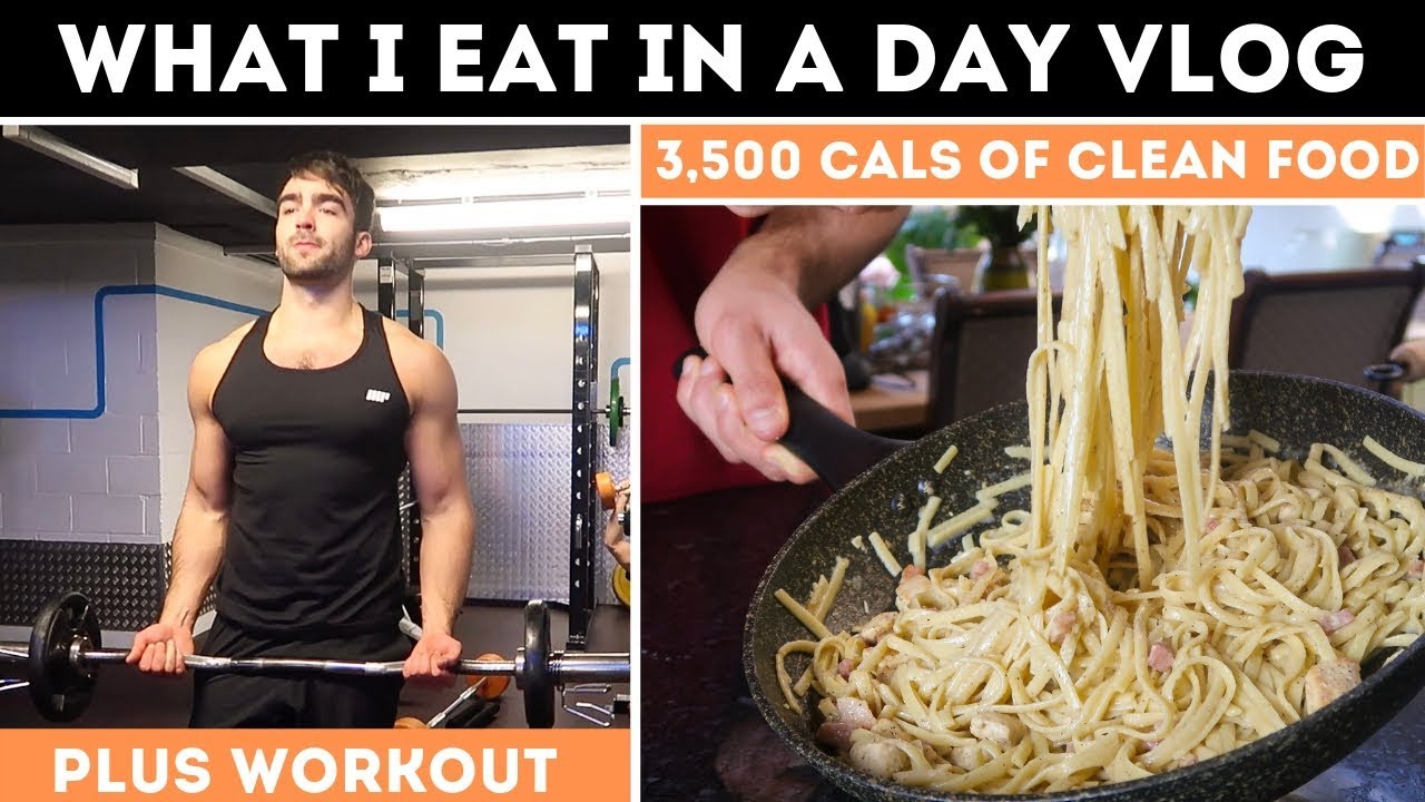 WHAT I EAT IN A DAY | BULKING + arm workout - YouTube