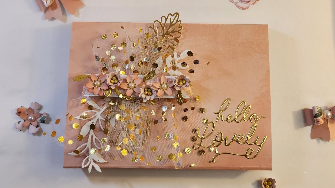 Project Share: PCPROS Monochromatic Embellishment Box - YouTube