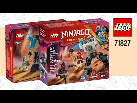 LEGO® NINJAGO® Zane’s Battle Suit Mech (71827)[92 pcs] Speed Build @TopBrickBuilderLite