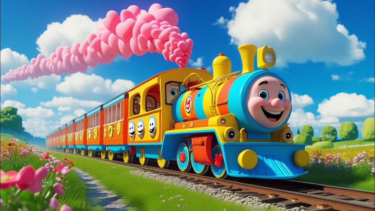 🎶 The Learning Train Song for Kids | Learn Numbers, Colors & Shapes ...