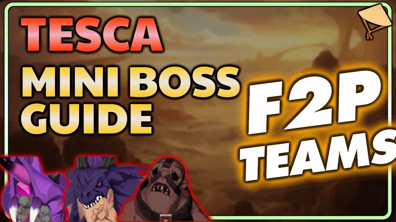 TESCA HERO AREA Elite Boss Guide - F2P | Summoners War Chronicles - YouTube