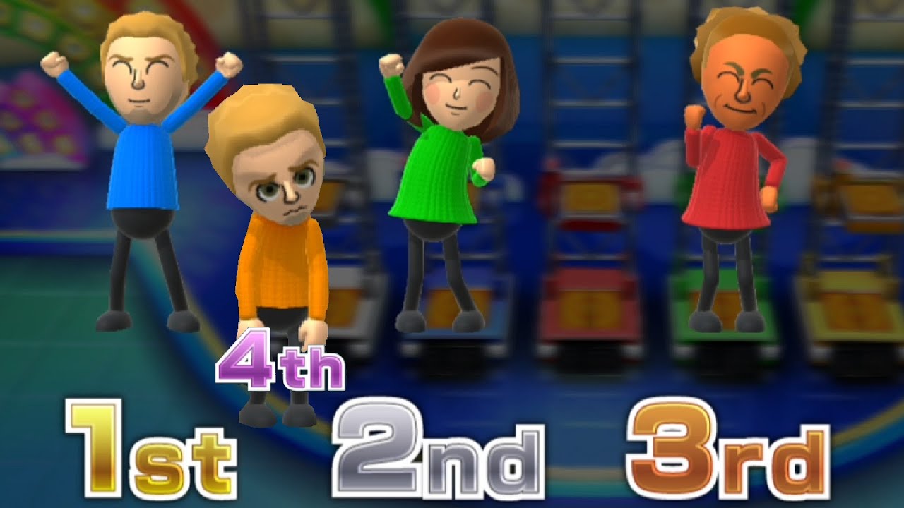Highway Rollers Showdown: Mii Matt, Monica, Mizuho and Real Matt | Wii ...