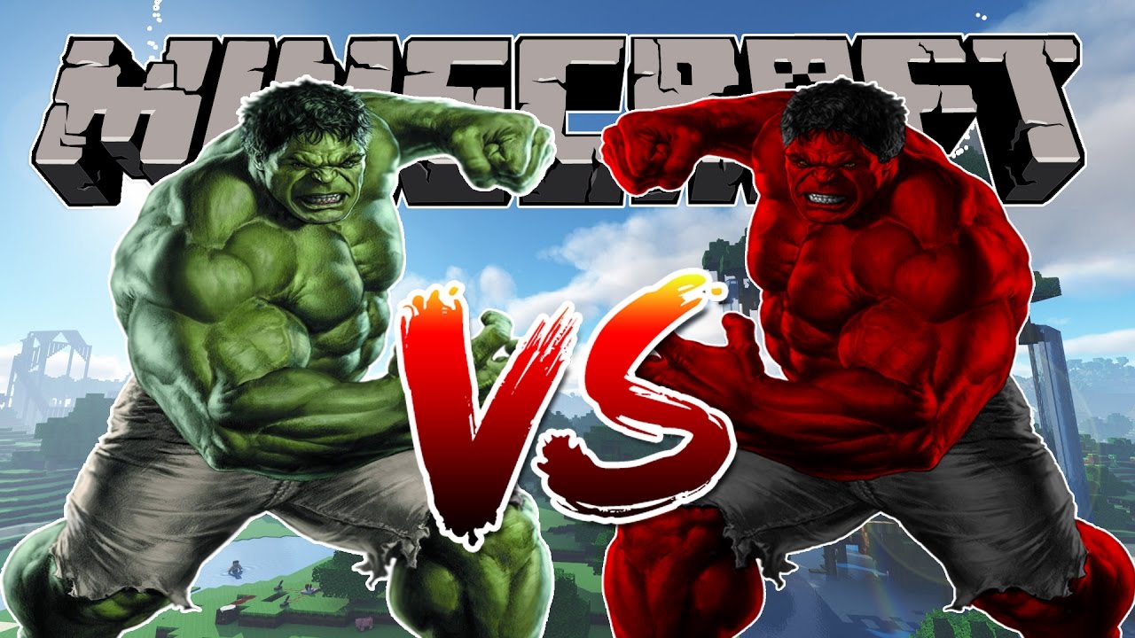 Minecraft : The Hulk VS Red Hulk ใครแข็งแกร่งกว่าคือผู้ชนะ?! - YouTube
