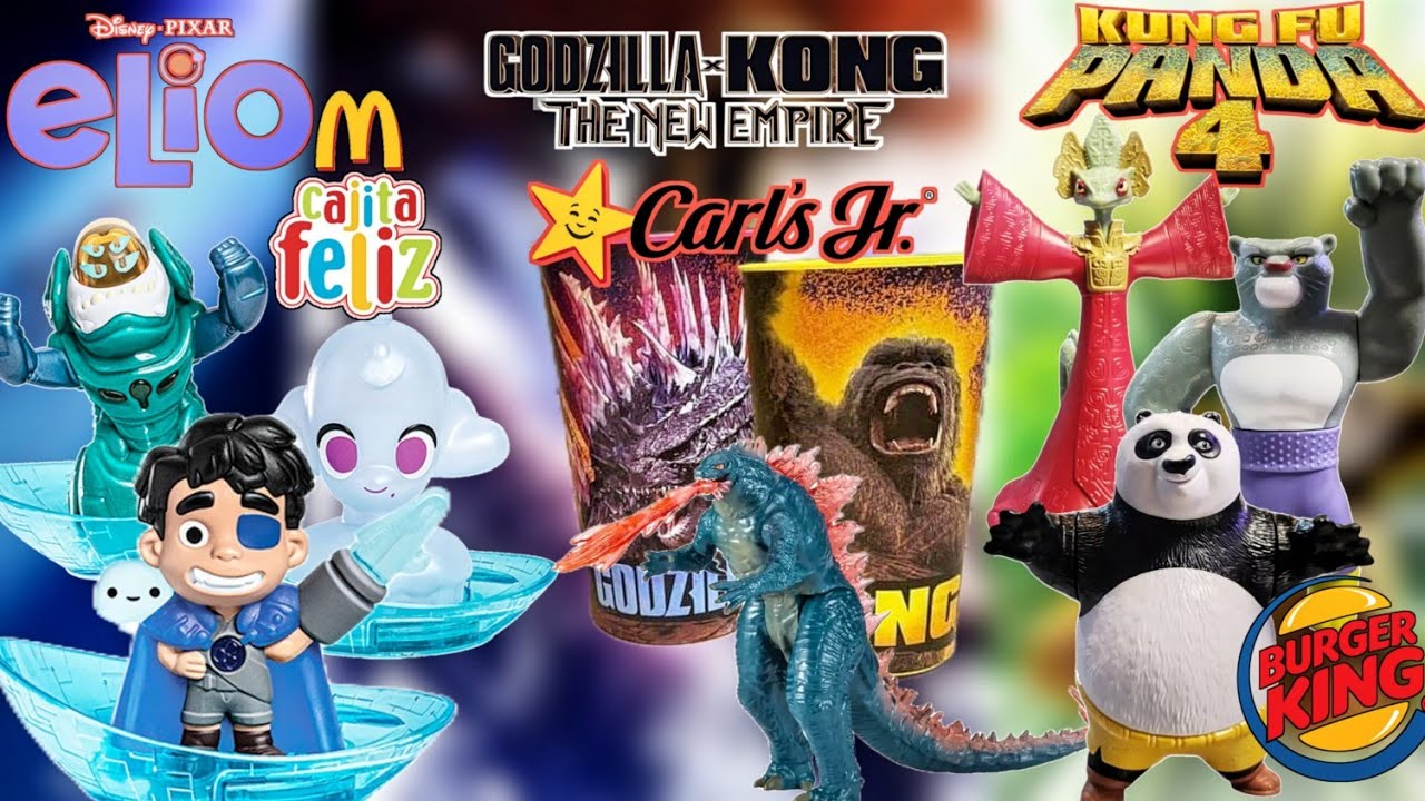 Mcdonalds ELIO Disney Pixar/Kung Fu Panda 4 Burger King/Carls JR ...