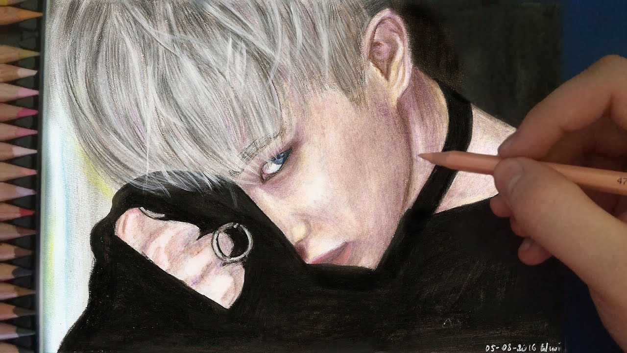 몬스타엑스 MONSTA X - Stuck WONHO 원호 Speed drawing k-pop Fan Art - YouTube