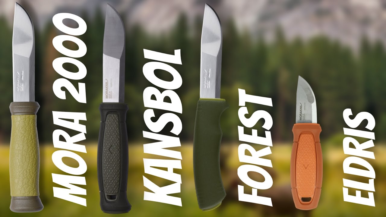 Le meilleur couteau Mora à double émouture : Mora 2000 vs Bushcraft Forest vs Kansbol vs Eldris ...