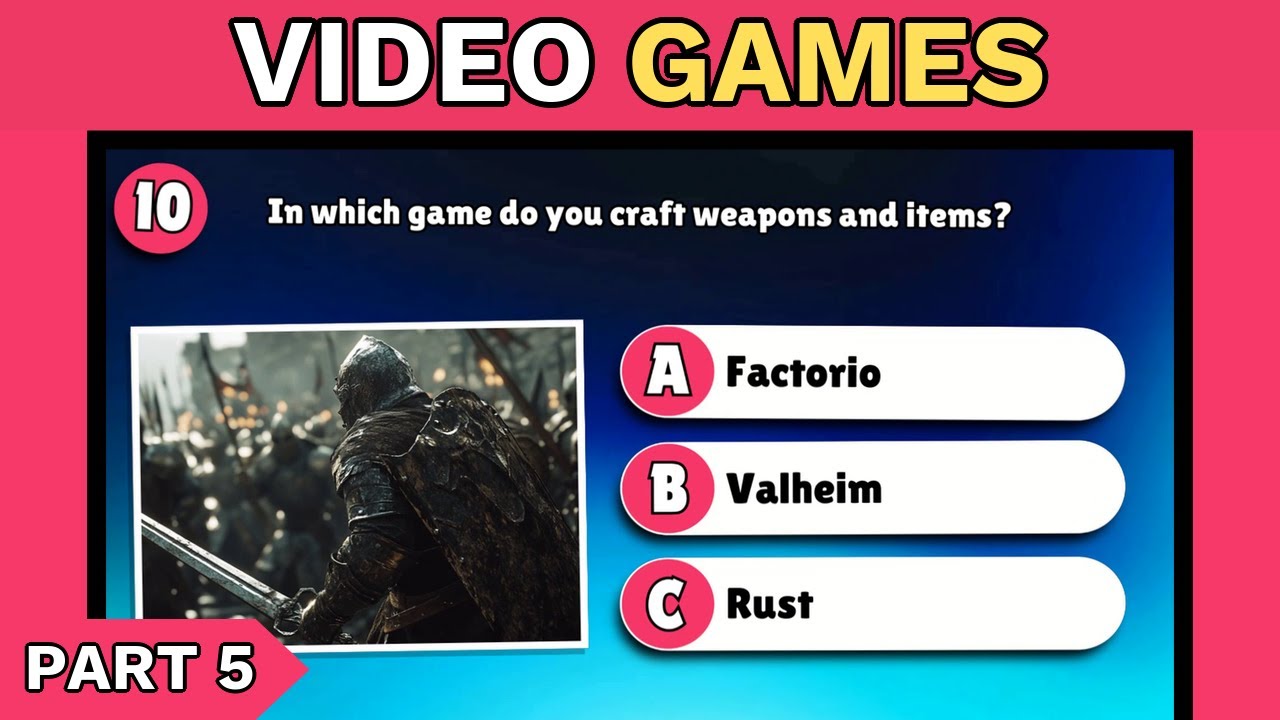 Video Games Quiz - Test Your Knowledge of Gaming Culture Part 5 - YouTube