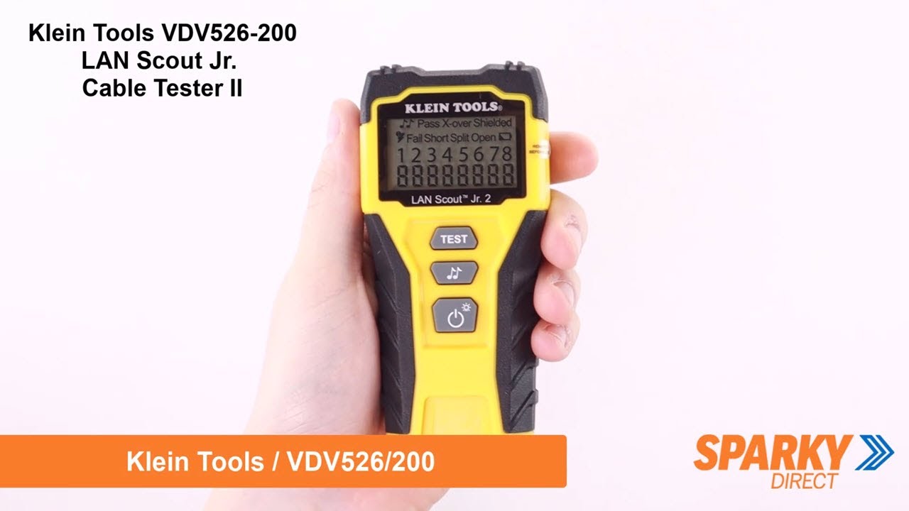 Klein Tools VDV526-200 | LAN Scout Jr. Cable Tester II - YouTube
