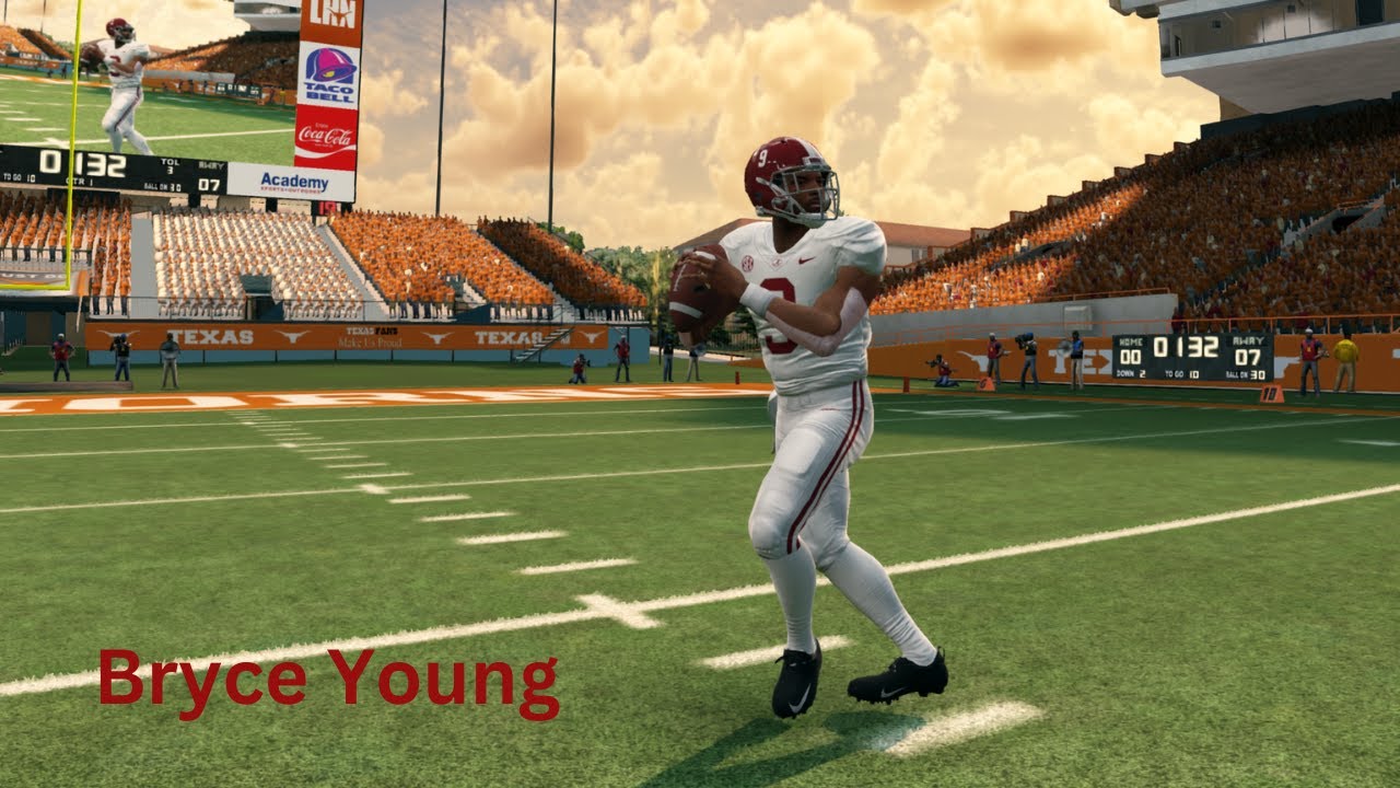 Bryce Young College Football Revamped NCAA 14! PC 1440P - YouTube