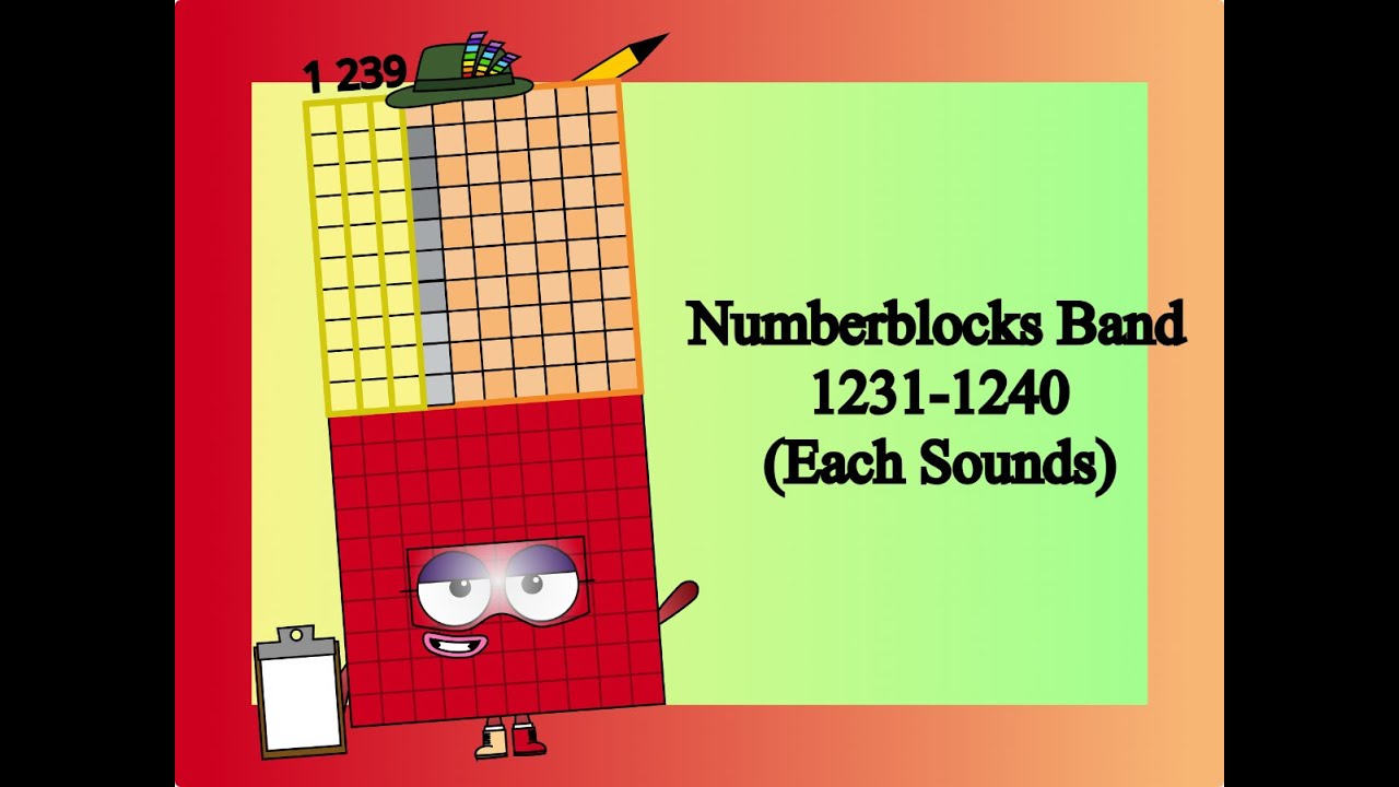 Numberblocks Band 1231-1240 (Each Sounds) - YouTube
