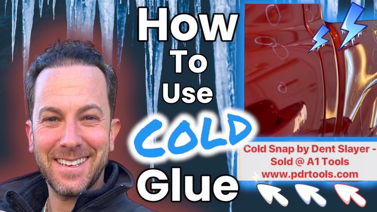 How To Use “Cold Glue” For Hail Damage “Paintless Dent” Removal - YouTube