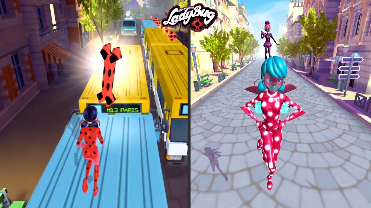 Miraculous Ladybug & Cat Noi‪r 🐞 Save Paris with our NEW Heroes: run ...