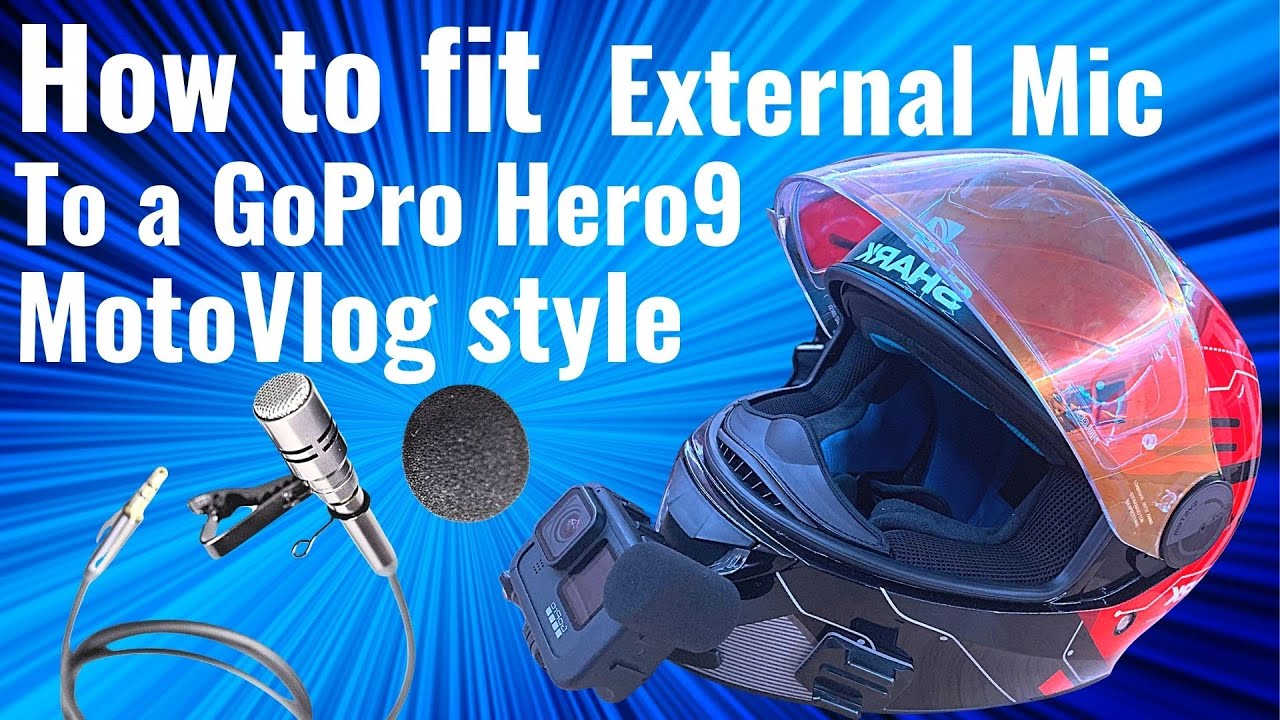How to fit external microphone to GoPro Hero9 Black on a motorbike ...