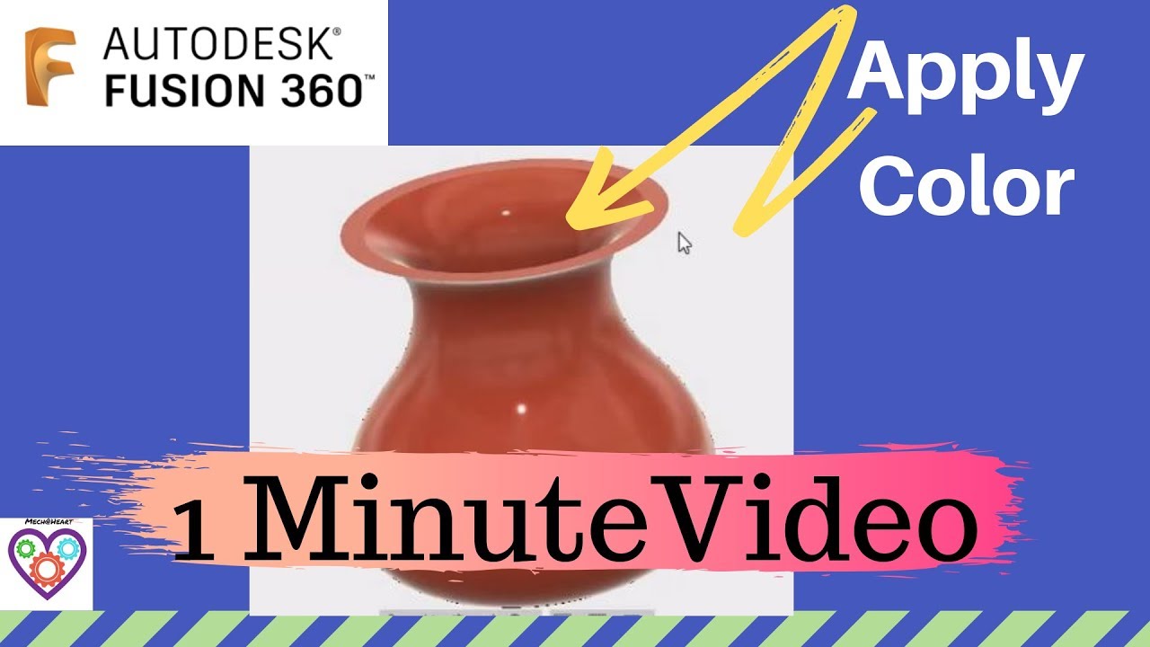 How to change color of a component in Autodesk Fusion 360? - YouTube