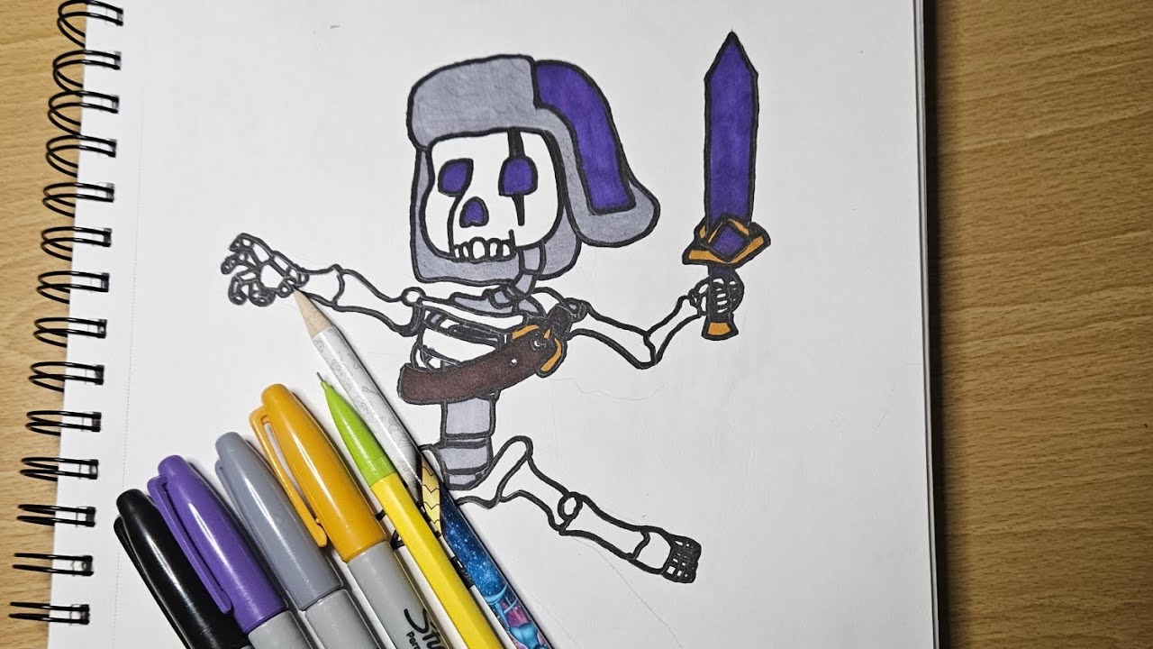 How To Draw Evolved Skeletons | Clash Royale - YouTube