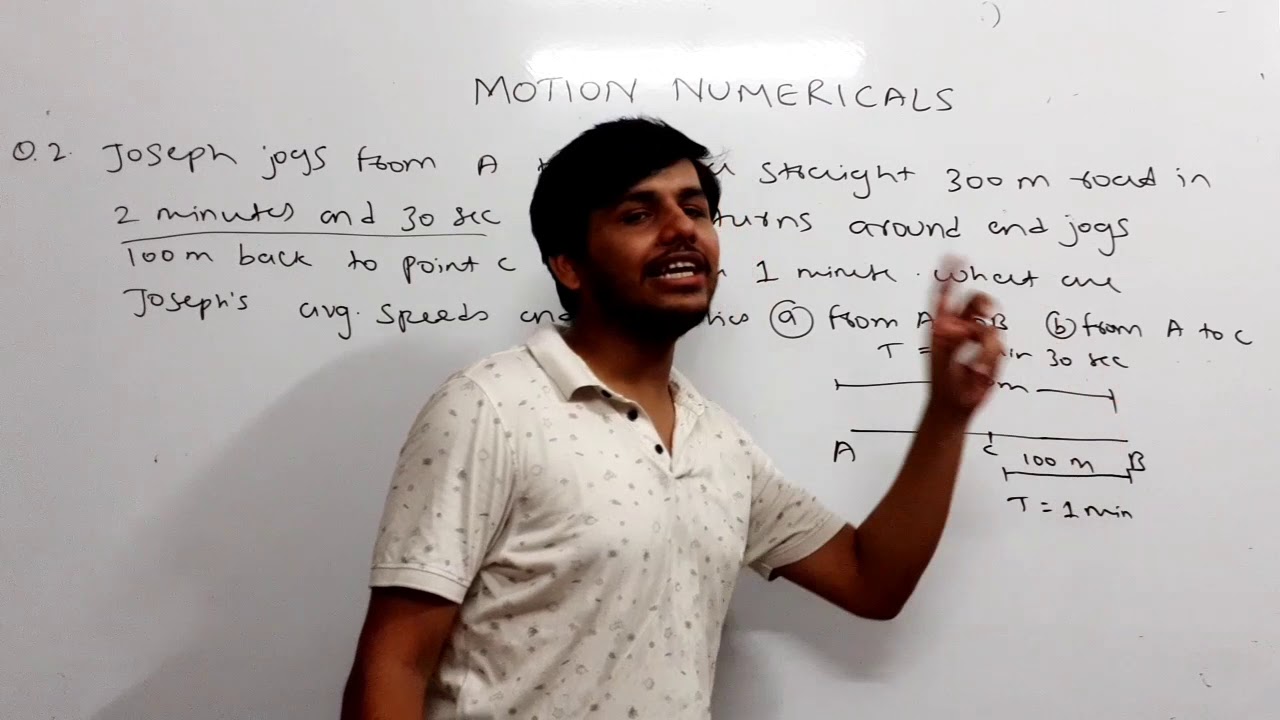 Cbse Class 9 Motion Numericals Youtube