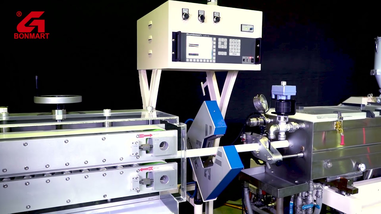 Bonmart Multi-Layer Extruder & Cutting Machine EDC-08-05 - YouTube