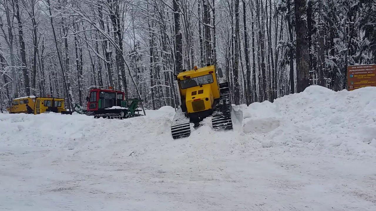 Vintage snow cats in the Western Upper Peninsula of Mich. Ready for a ...