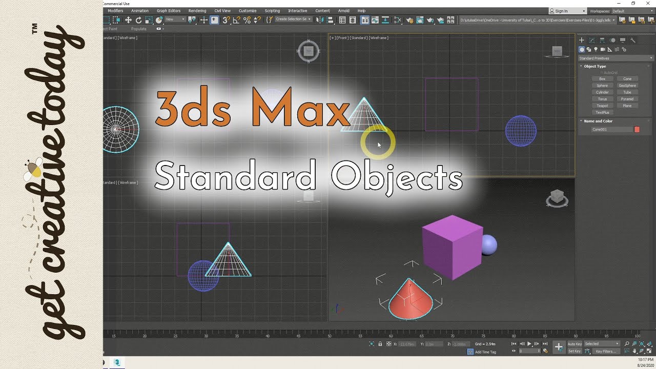 Get Creative Today with 3ds Max - Standard Objects - YouTube