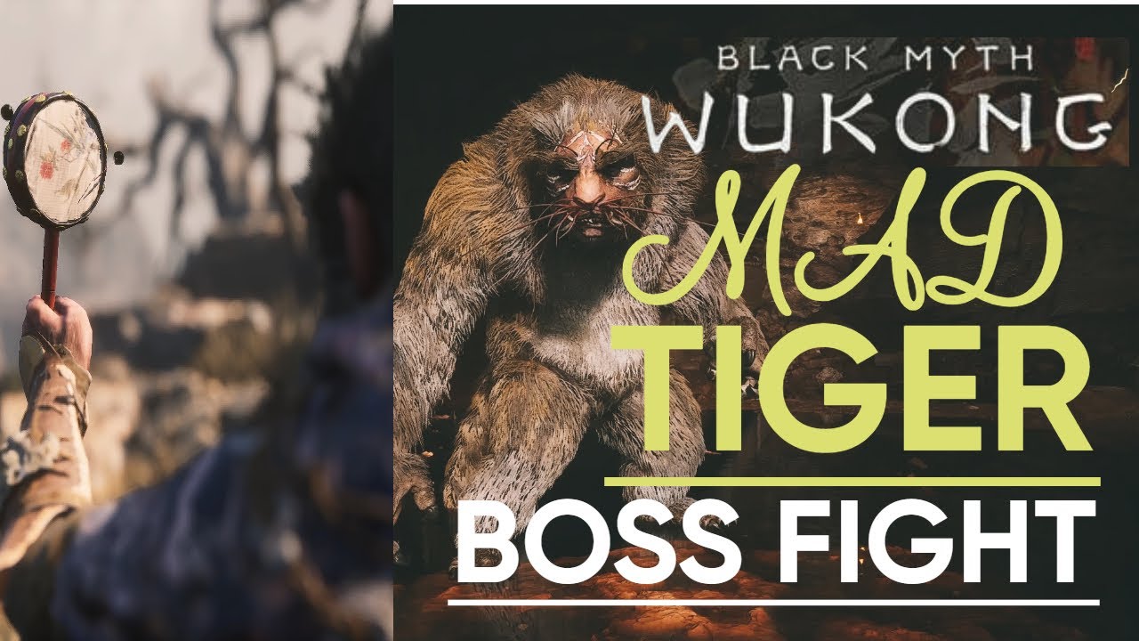 Black Myth Wukong Mad Tiger Boss Fight - YouTube
