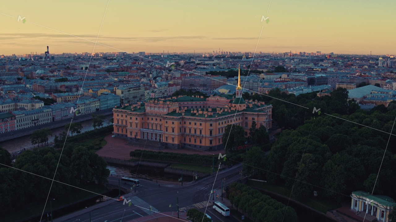 Aerial view of St. Petersburg 52 - YouTube