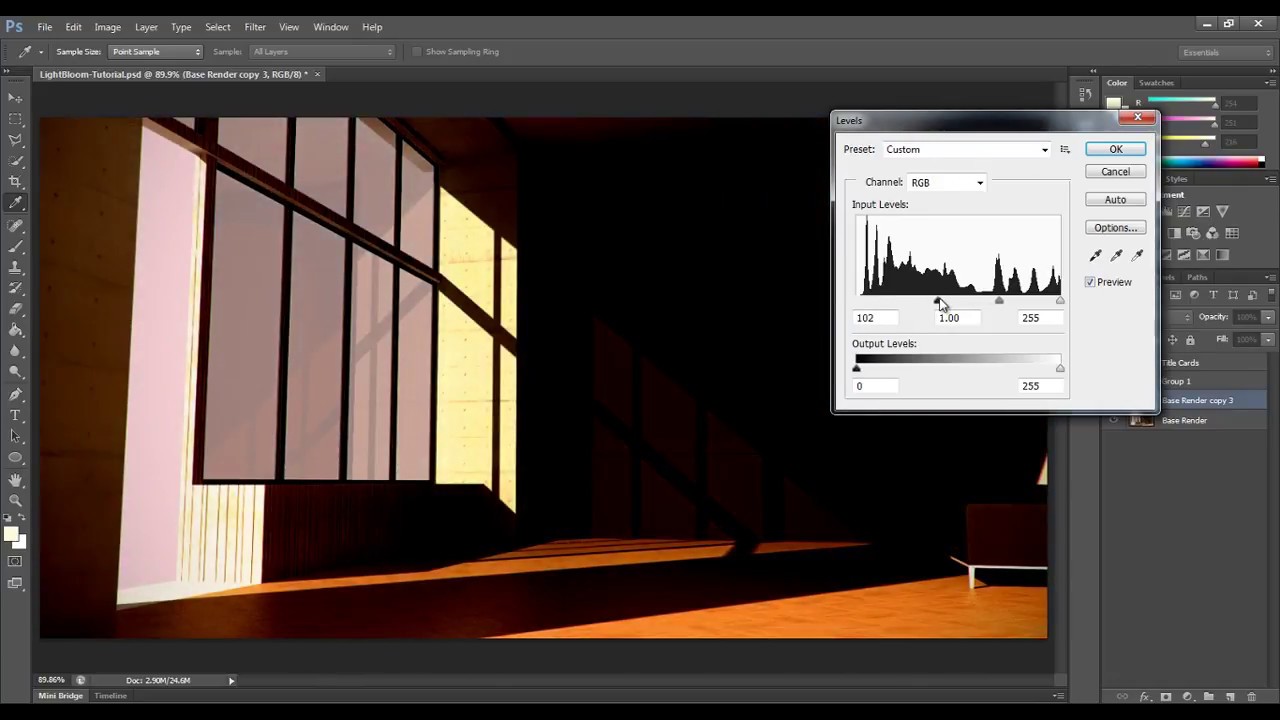 Post-processing: Adding basic light bloom in Photoshop - YouTube