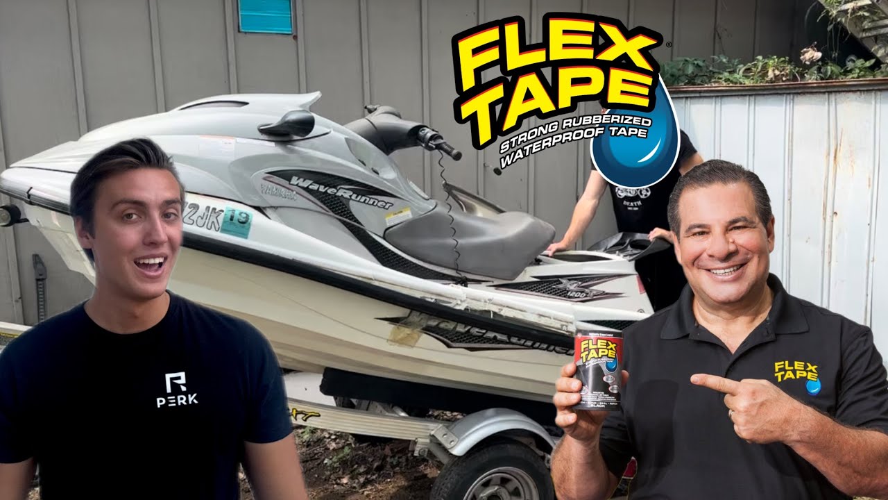 Fixing my JetSki only with the power of flex tape - YouTube