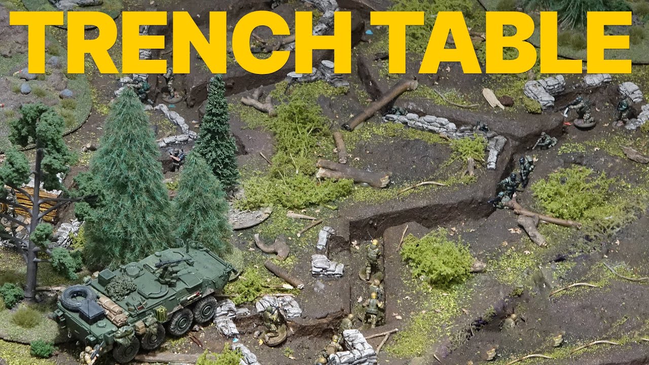 Building an Epic trench warfare wargamign table in 2 days! - YouTube